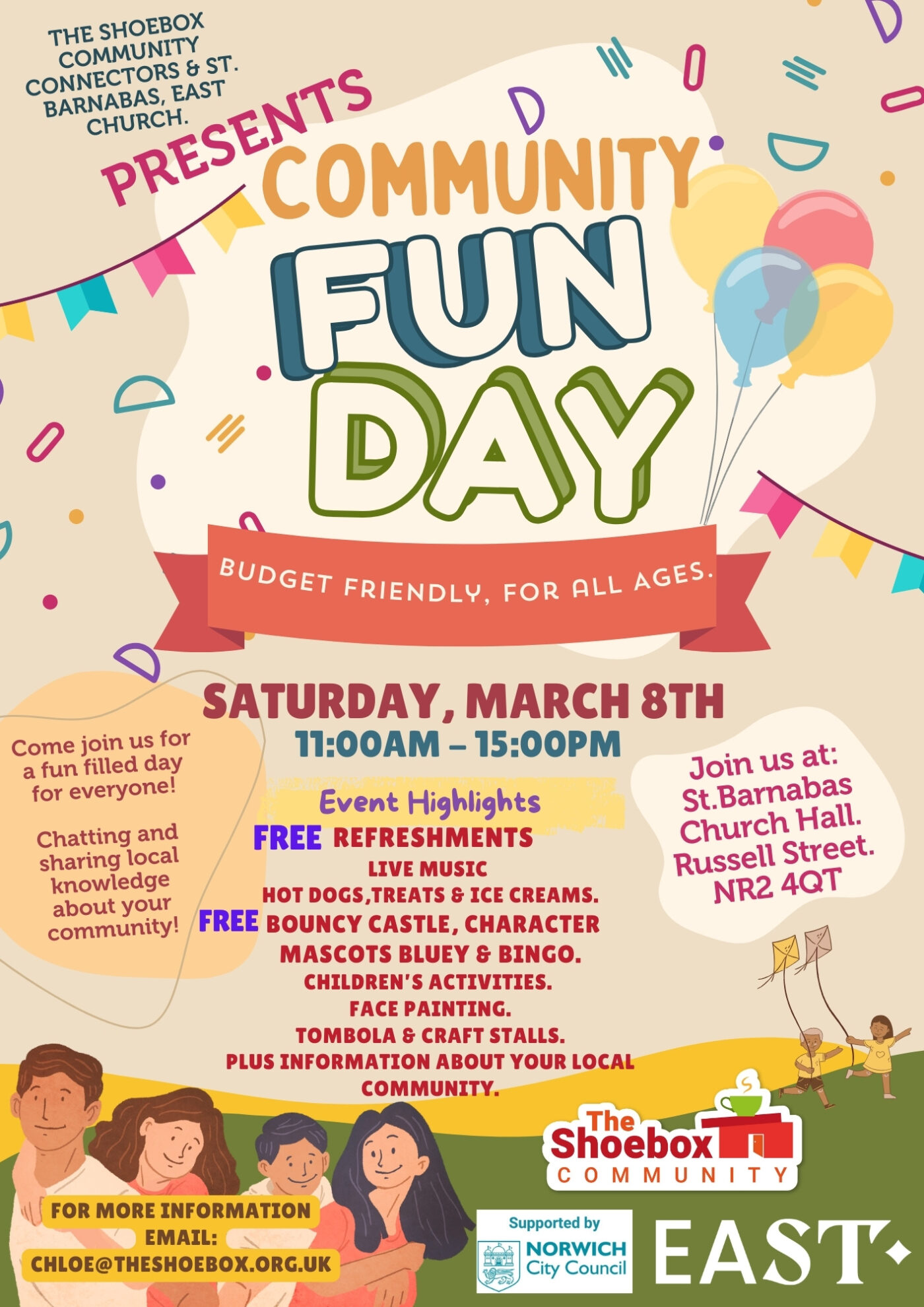 Join us for a budget friendly Community Fun Day! - The Shoebox Enterprises